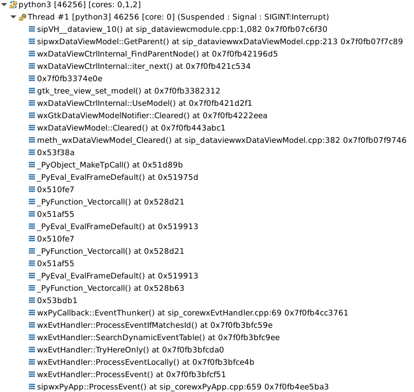 Dataviewmodel Cleared Method Freezes In Gtk3 · Issue 2203 · Wxwidgetsphoenix · Github