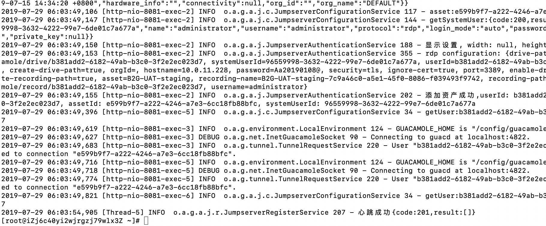Guacamole每天需要重启才能正常运行 · Issue #3041 · jumpserver/jumpserver · GitHub