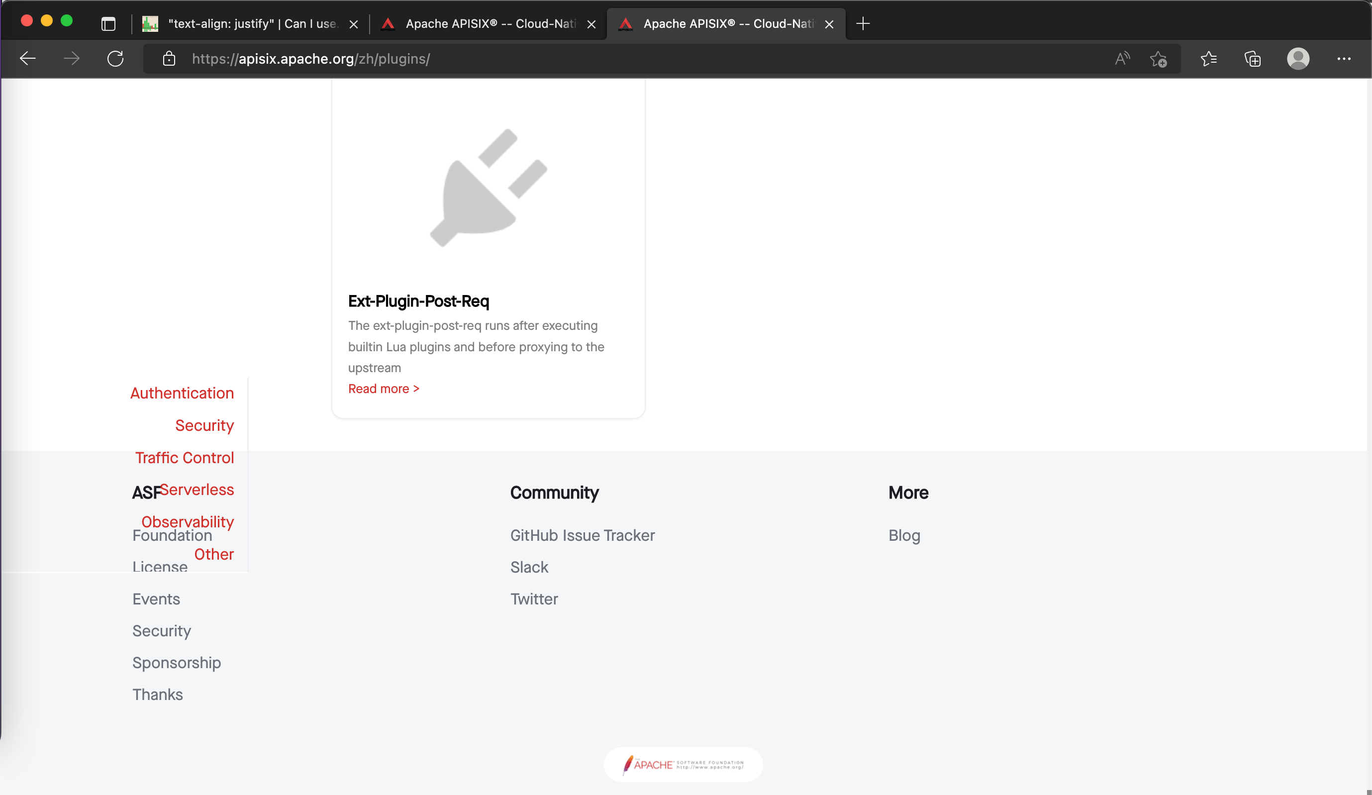 [Site]: route /plugins, has styled error · Issue #1107 · apache/apisix-website · GitHub