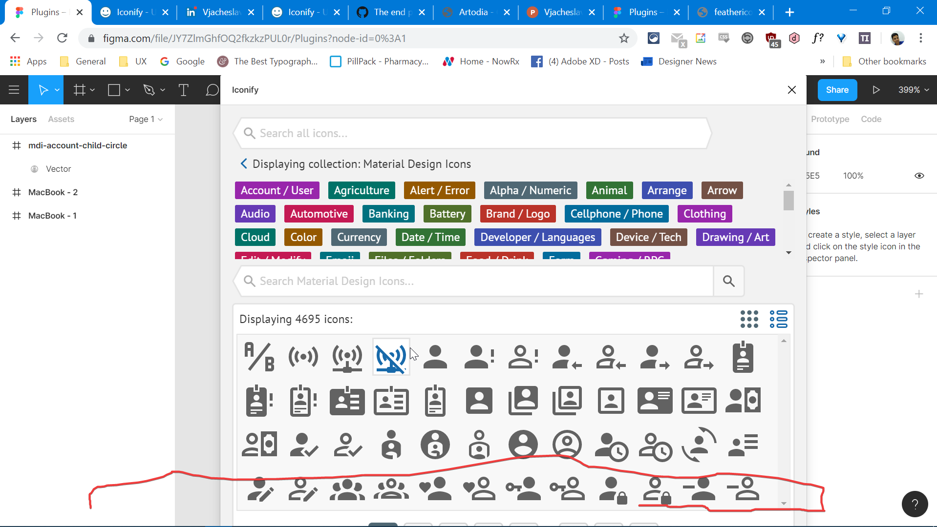 The end portion of the iconify plugin gets cut out on my 14 inch laptop ...