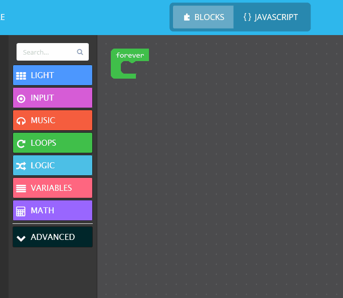 When clicked LIGHT in Editor, it can't be expanded · Issue #2244 · microsoft/pxt · GitHub