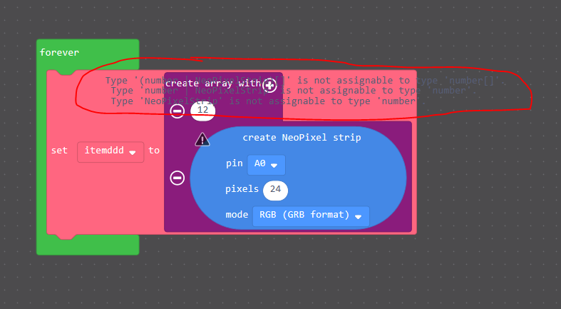 Error messages overlap the blocks · Issue #330 · microsoft/pxt-adafruit · GitHub
