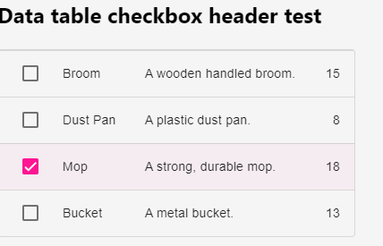 Issues regarding checkbox in data table · Issue #61 · hperrin/svelte-material-ui · GitHub