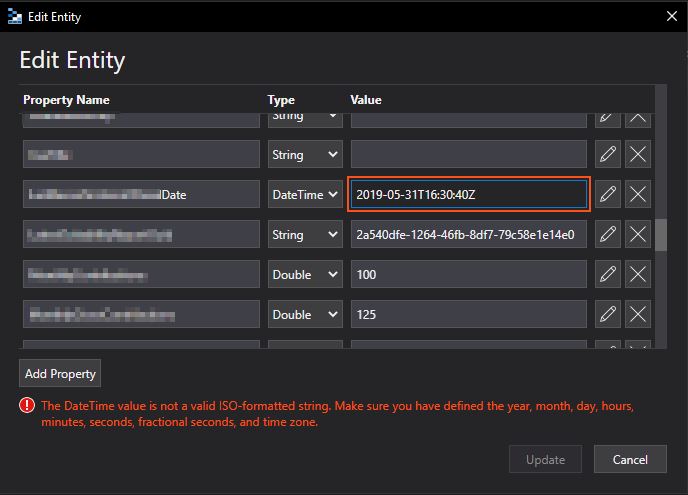Unable to edit a Date/Time column · Issue #6091 · microsoft/AzureStorageExplorer · GitHub