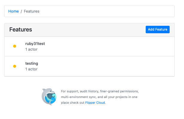 New features not appearing on index page in 0.25.2 · Issue #662 · flippercloud/flipper · GitHub