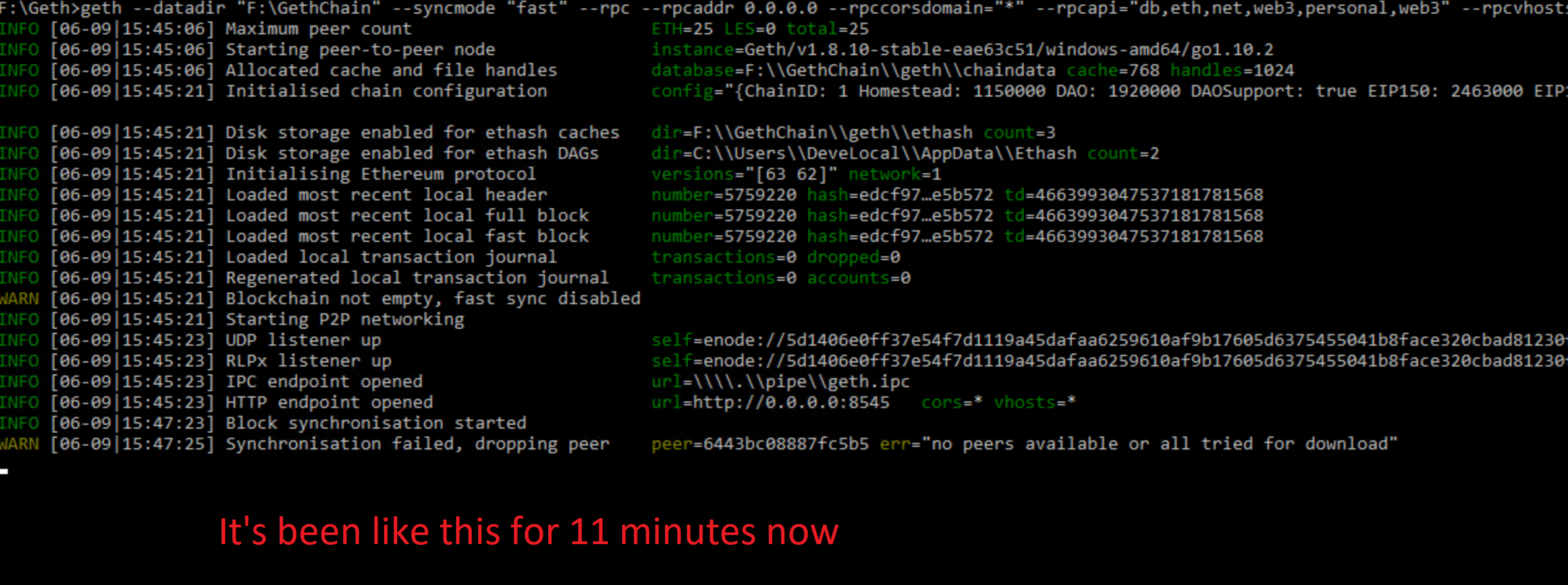 Countless issues when doing basic GETH syncing · Issue #16935 · ethereum/go-ethereum · GitHub