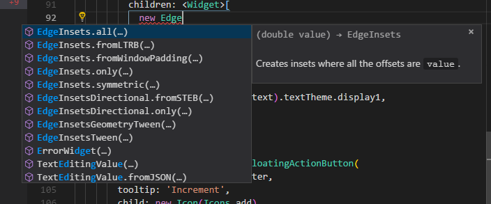 No Intellisense for Constructors When Not Using "new" to Instantiate Class · Issue #1007 · Dart ...