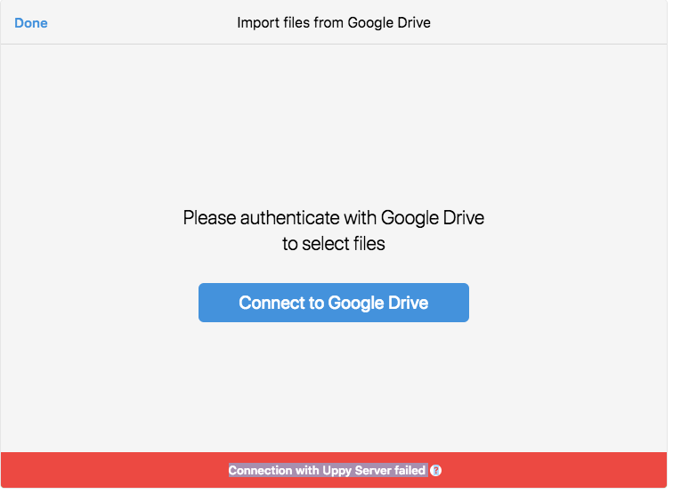 Connection with Uppy Server failed · Issue #733 · transloadit/uppy · GitHub