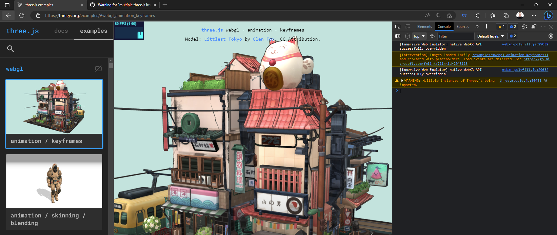 Warning for "multiple three.js instances import" in Edge · Issue #25681 · mrdoob/three.js · GitHub