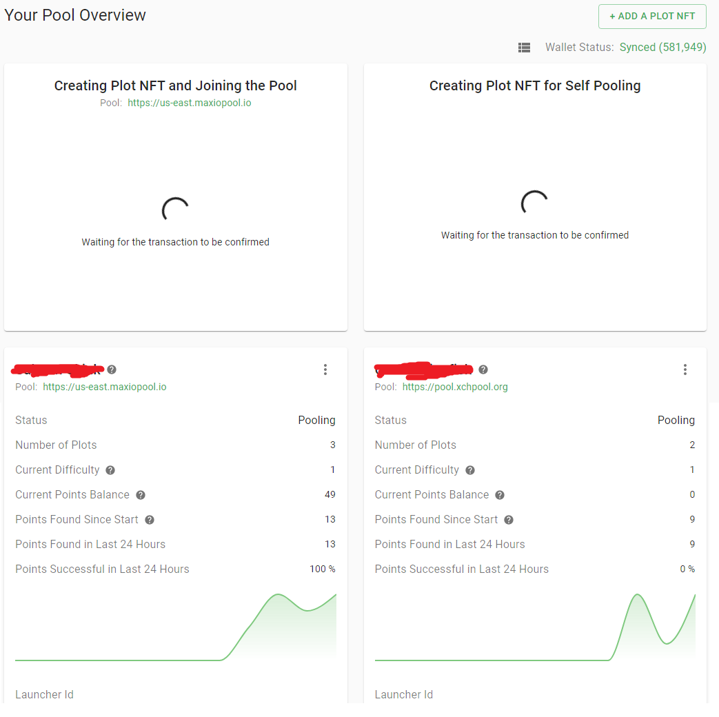 [BUG] Creating Plot NFT and Joining the Pool... Waiting for Transaction to be Confirmed · Issue ...