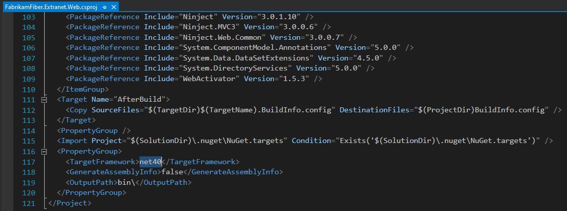 Bug: Upgrade Assistant could not set the TFM because the package restore failed for .NET ...