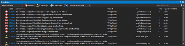 Wpf App Compile Errors Due To My” Namespace · Issue 409 · Dotnetupgrade Assistant · Github