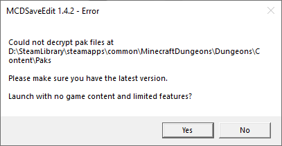 [BUG] Cannot Decrypt .pak files, could potentially be a Steam issue · Issue #109 · CutFlame ...