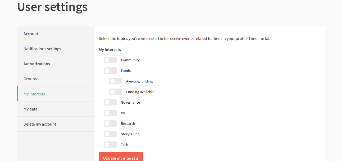 User Centered Website Experience MVP · Issue #4439 · decidim/decidim · GitHub