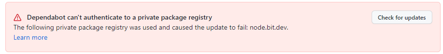 Can't authenticate to a private package registry · Issue #4847 · dependabot/dependabot-core · GitHub