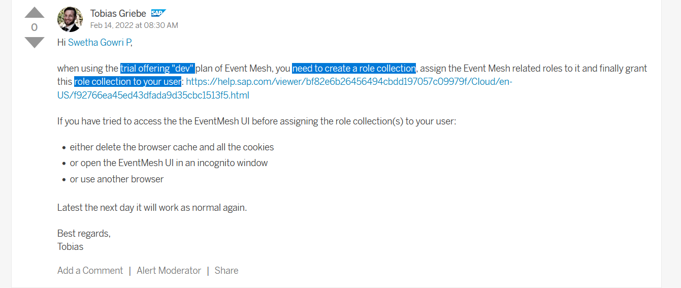 Create Instance of SAP Event Mesh · Issue #18335 · sap-tutorials/Tutorials · GitHub