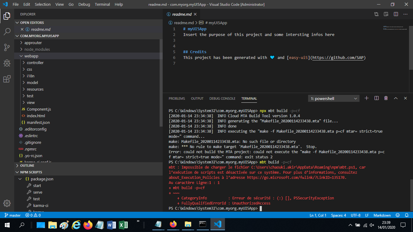 Create an SAPUI5 App from the Command Line · Issue #4155 · sap-tutorials/Tutorials · GitHub
