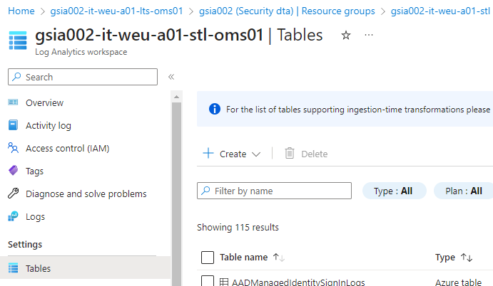 Tools Azuredataexplorer Migrate La To Adx Ps1 Does Not Select All Relevant Tables · Issue 8039