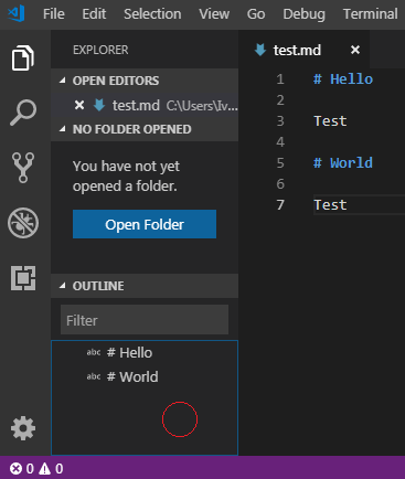 Add blue border to "No folder opened" section for visual consistency · Issue #65729 · microsoft ...