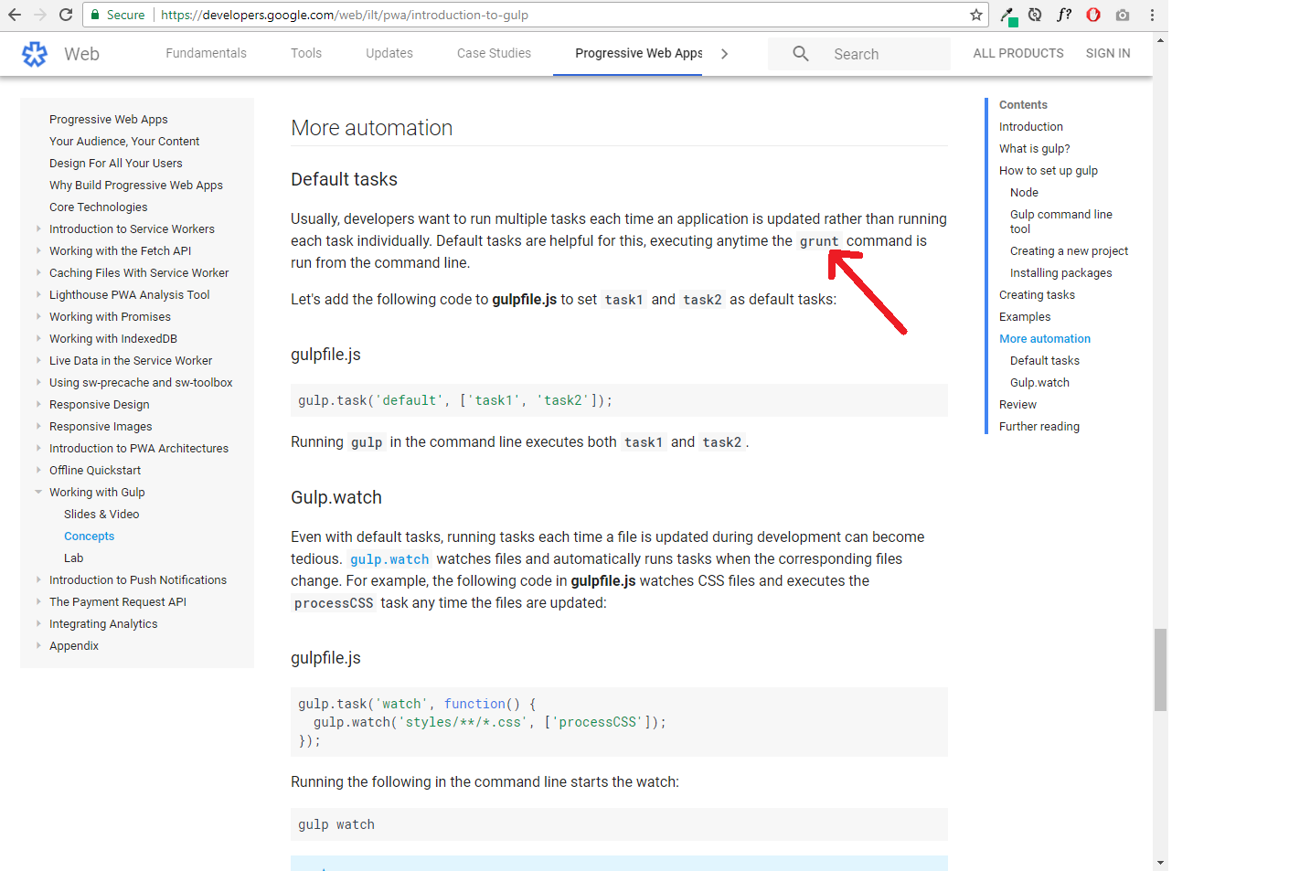 Error command for default tasks · Issue #4799 · google/WebFundamentals · GitHub