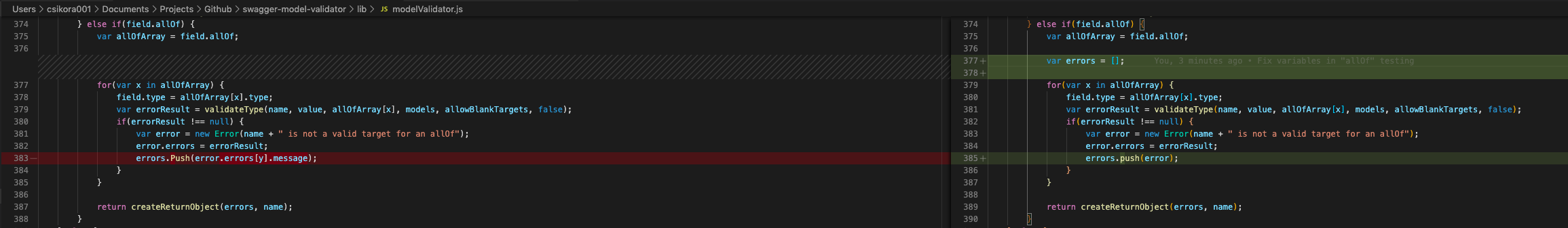 Incorrect variables in 'modelValidator' - 'allOf' · Issue #129 · swagger-model-validator/swagger ...