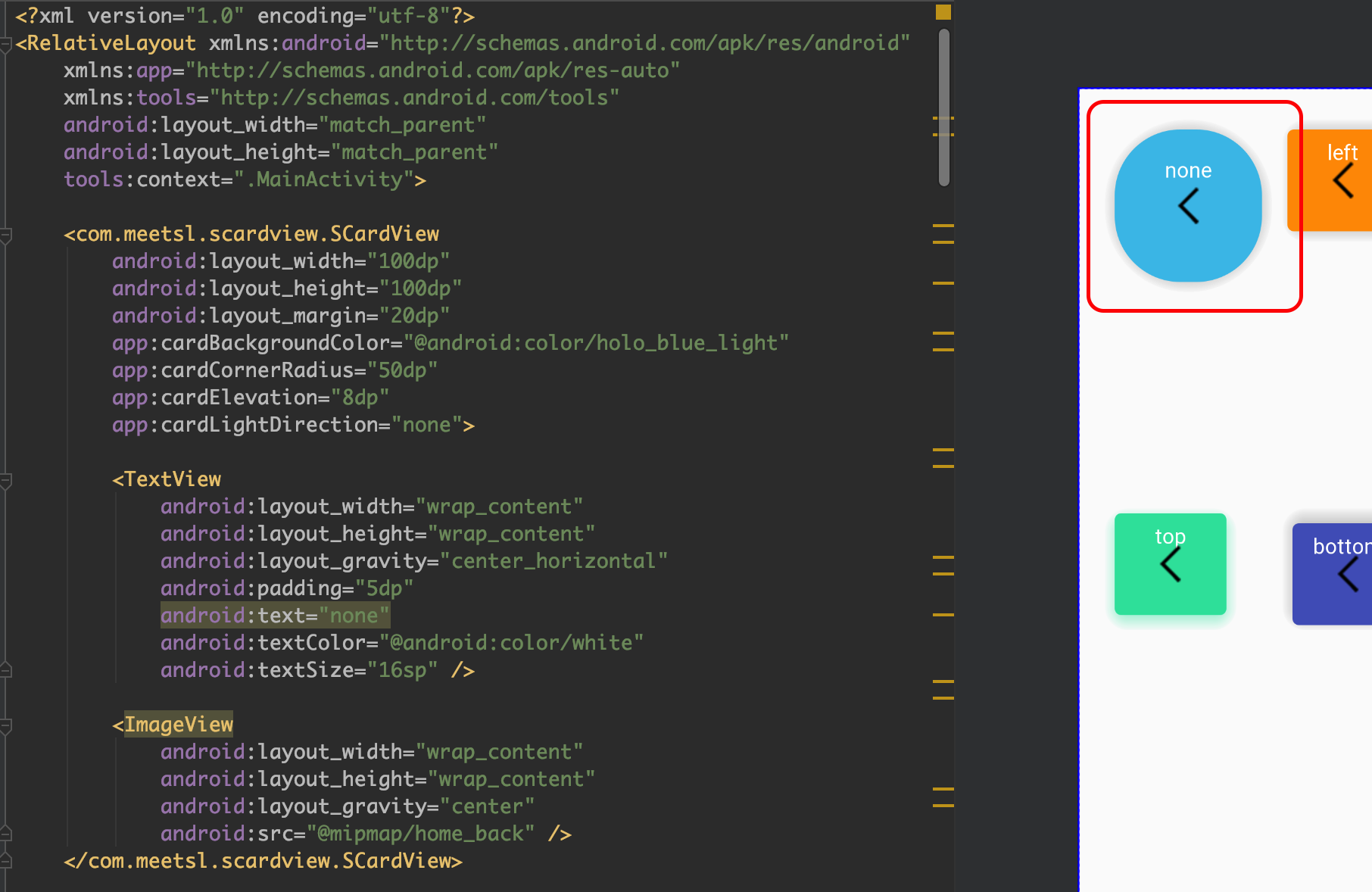 cardview 不成正圆 · Issue #8 · meetsl/SCardView-master · GitHub