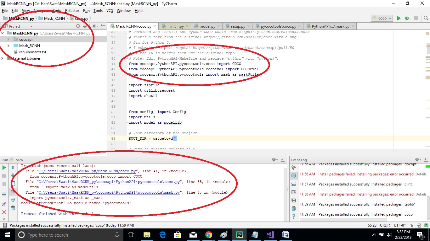 Running coco.py in pycharm · Issue #276 · matterport/Mask_RCNN · GitHub