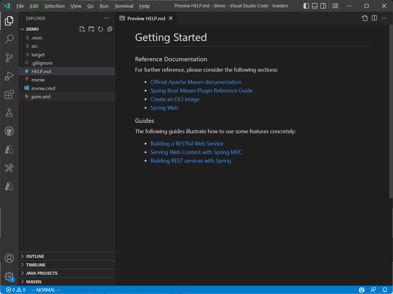 Open HELP.md for newly created projects · Issue #206 · microsoft/vscode ...