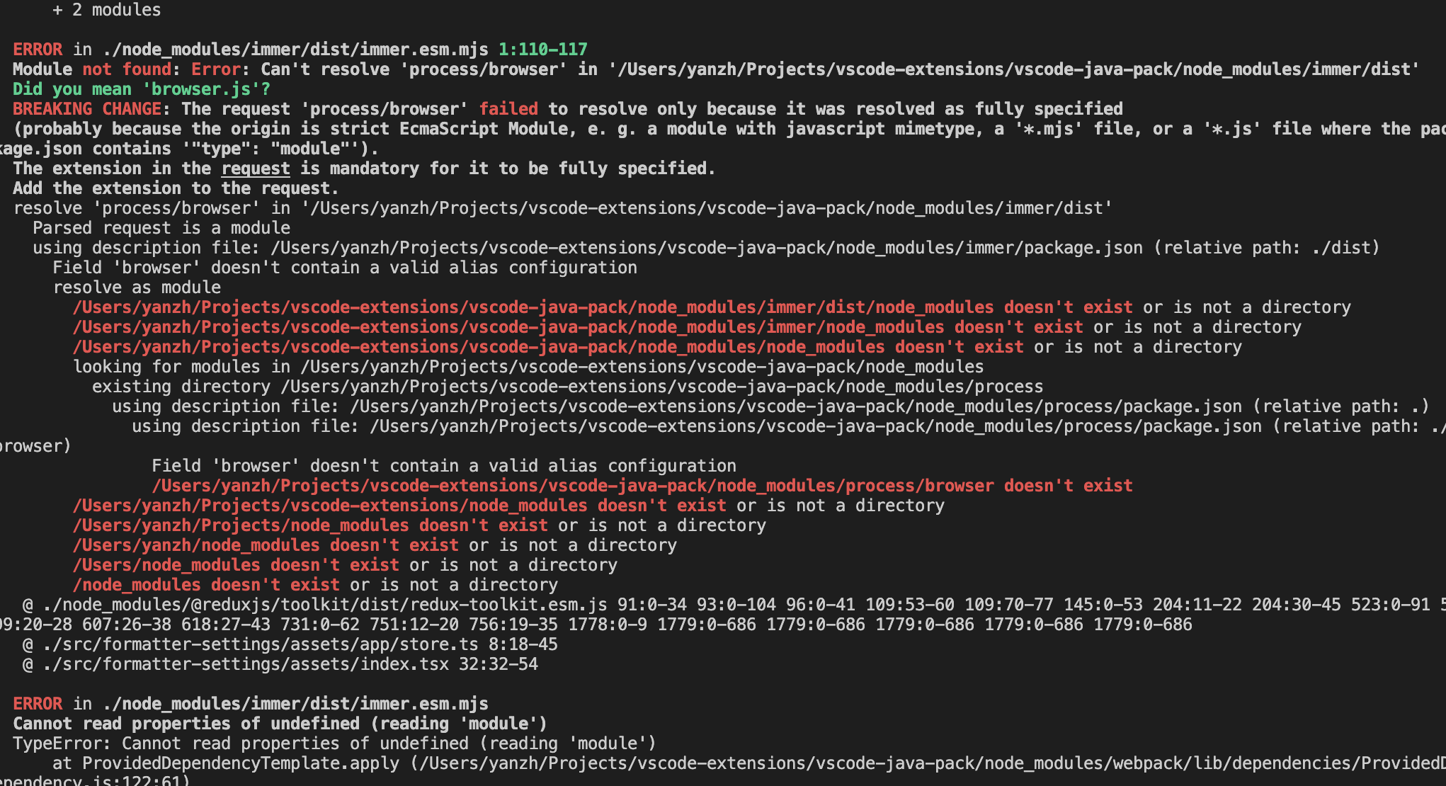 Webpack Sometimes Produce Error Locally · Issue 1104 · Microsoftvscode Java Pack · Github 5227