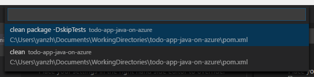 Allow invoking maven commands from command palette. · Issue #31 · microsoft/vscode-maven · GitHub