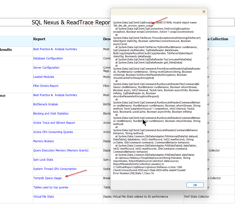If A Report Uses Multiple Tables It Should Not Appear On Sql Perf Main Report When Not All
