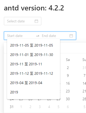 DatePicker.RangePicker在Form中使用没有禁用浏览器候选文本，autoComplete属性无效 · Issue #24113 · ant-design/ant ...