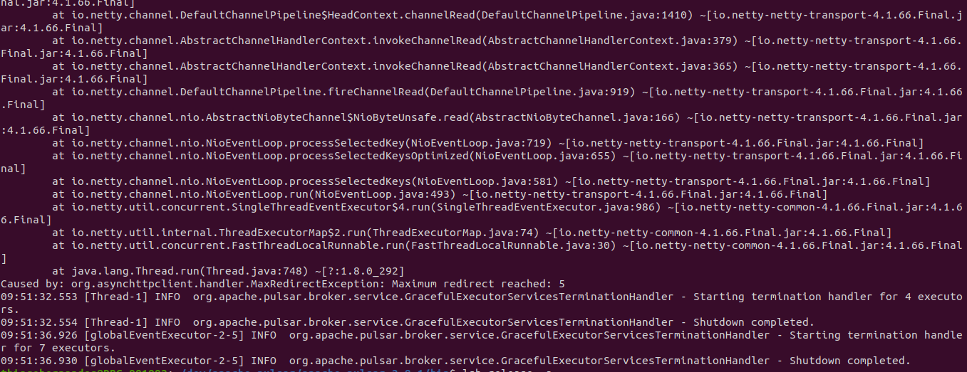 Pulsar does not run after the first time - standalone mode · Issue #13294 · apache/pulsar · GitHub
