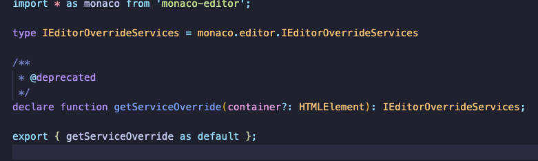 Babel Compile Error When Use Getmessageserviceoverride · Issue 439 · Typefox Monaco