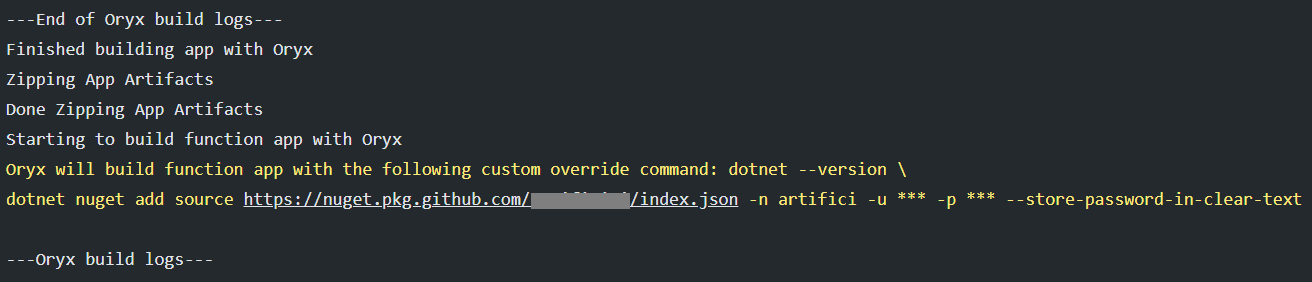 Add Custom Nuget Source · Issue 493 · Azurestatic Web Apps · Github