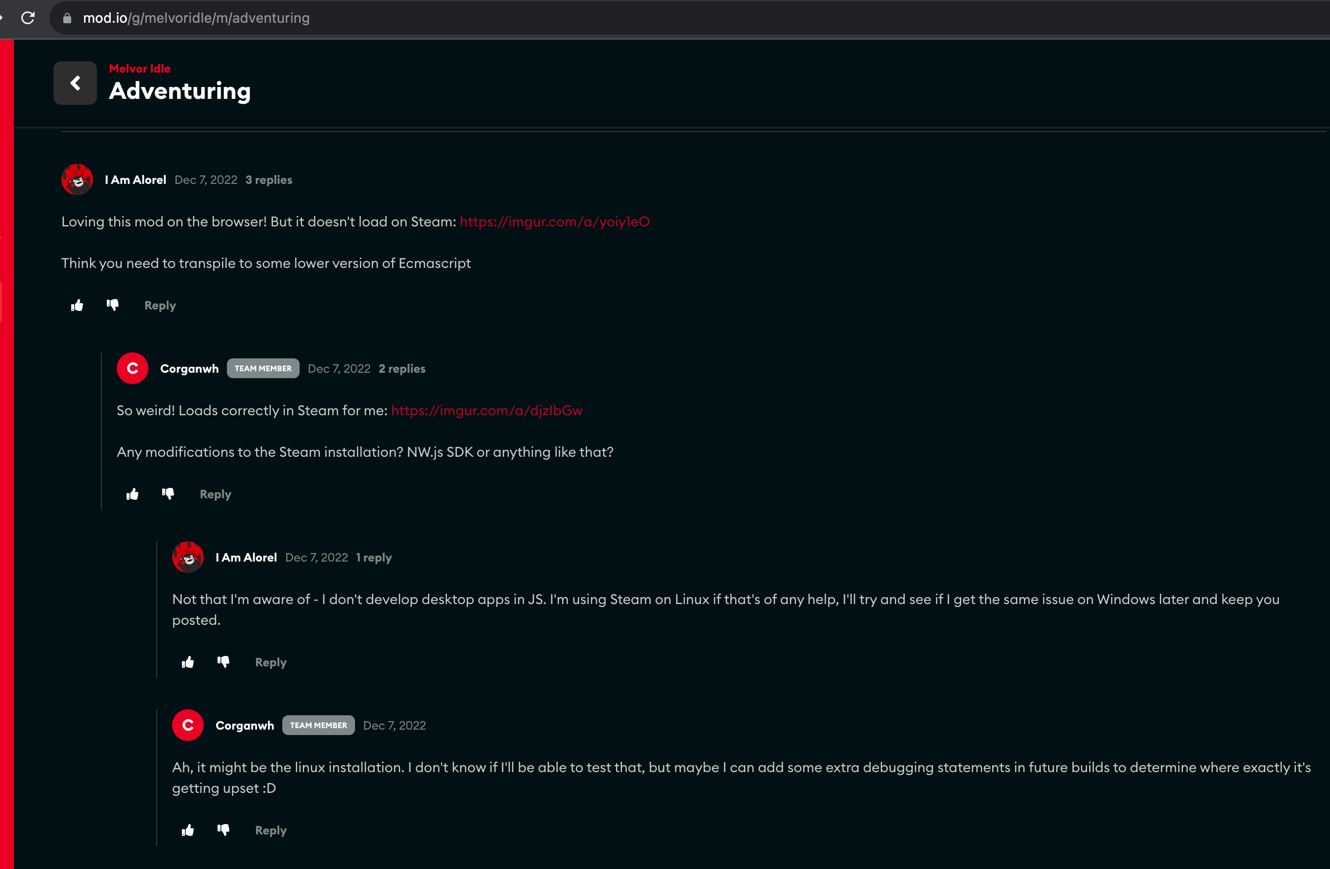 [Bug]: Steam MacOS client is buggy due to the low version on NW.js · Issue #3672 · MelvorIdle ...