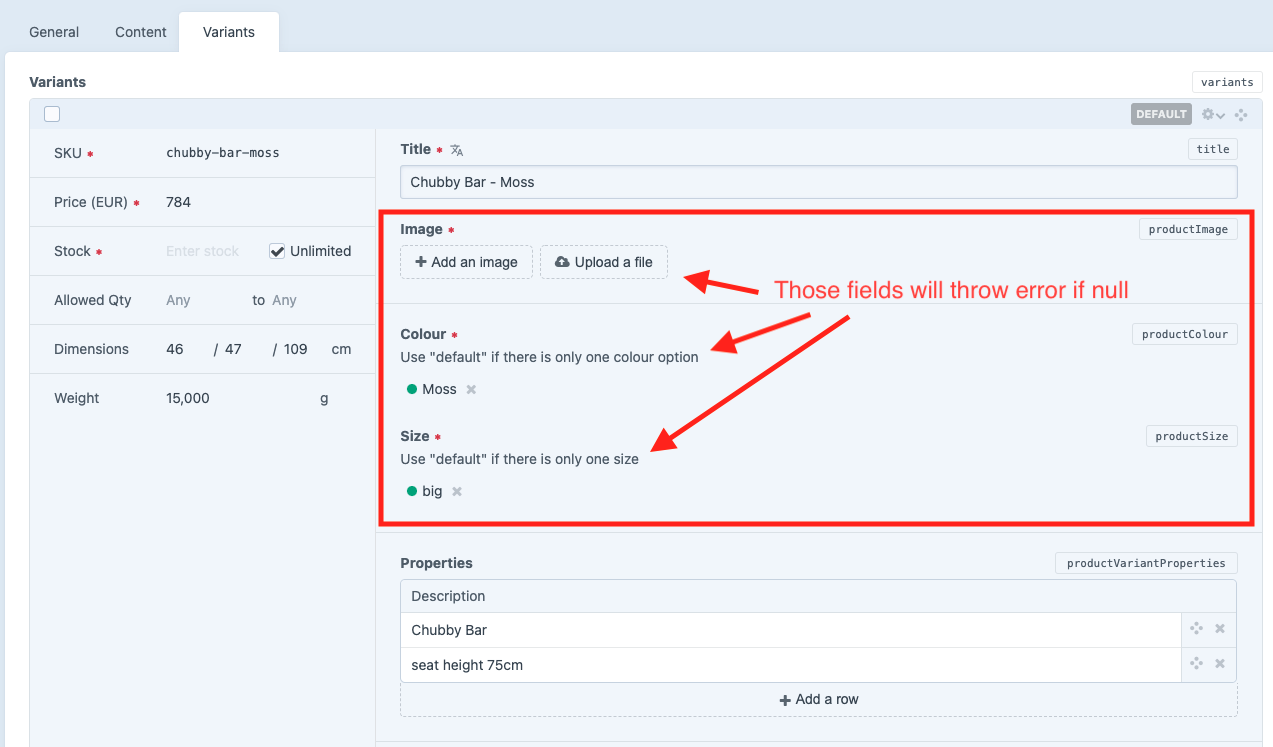 "Call to a member function geturl() on null" on empty asset/entry fields in variants · Issue ...