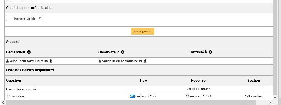 Passage des info (écran, logiciel, téléphone) du formulaire vers le ...
