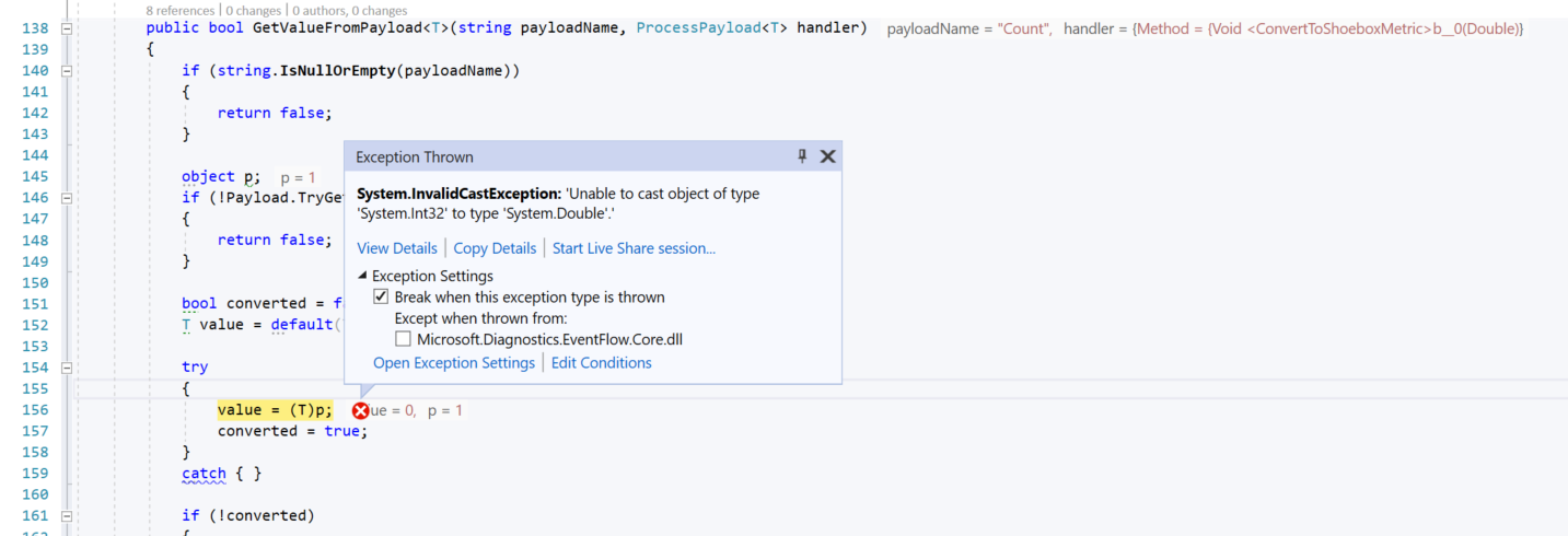 In metric, Unable to cast object of type Int32 to type Double · Issue #371 · Azure/diagnostics ...