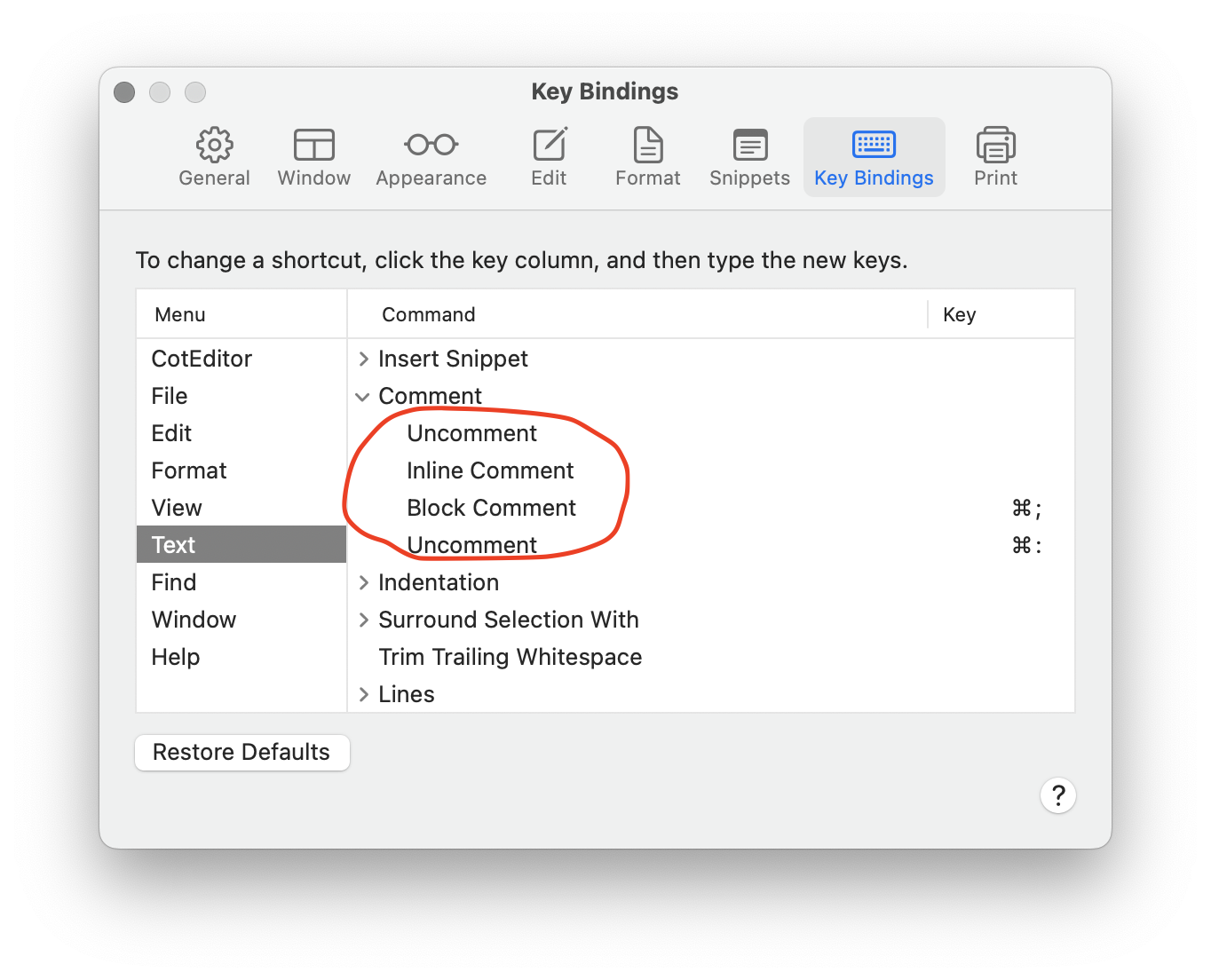 Improve Comment Out / Uncomment · Issue #1459 · coteditor/CotEditor · GitHub