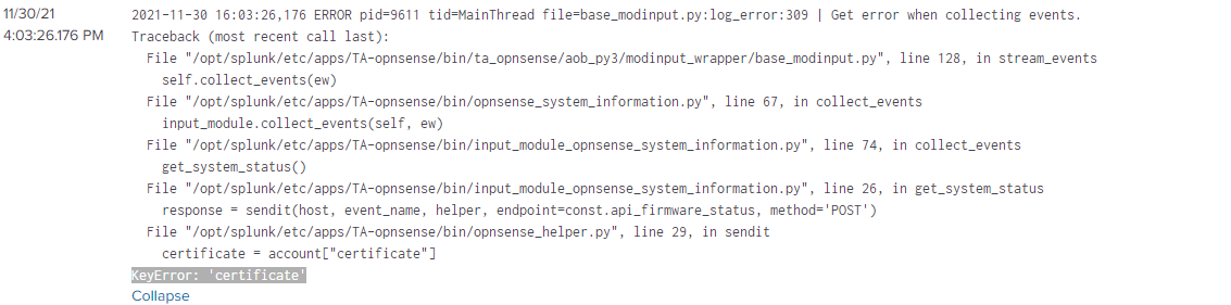 KeyError: 'certificate' · Issue #61 · rba-community/TA-opnsense · GitHub