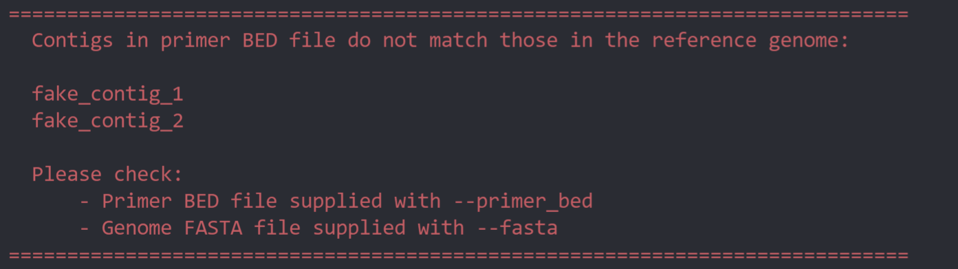 Check that contig in primer BED and genome fasta match · Issue #209 ...