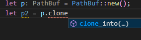 clone on PathBuf is unknown · Issue #4087 · rust-lang/rust-analyzer · GitHub