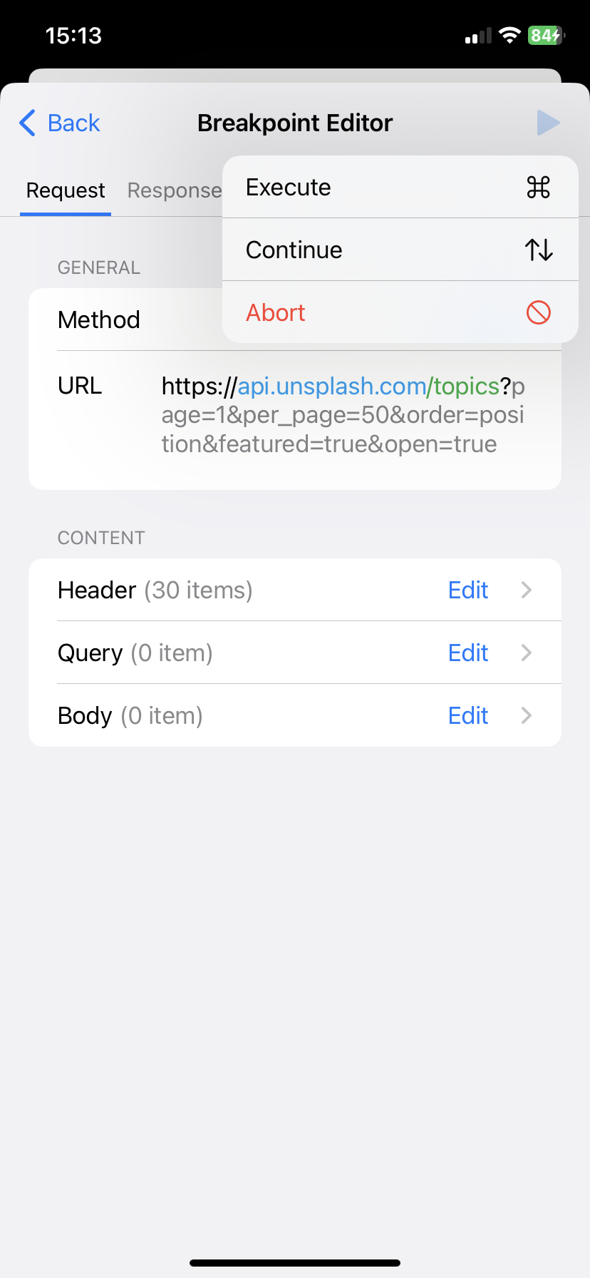 [Breakpoint] Breakpoint for Request · Issue #1648 · ProxymanApp/Proxyman · GitHub