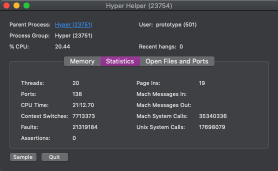 Excessive use of RAM · Issue #3424 · vercel/hyper · GitHub