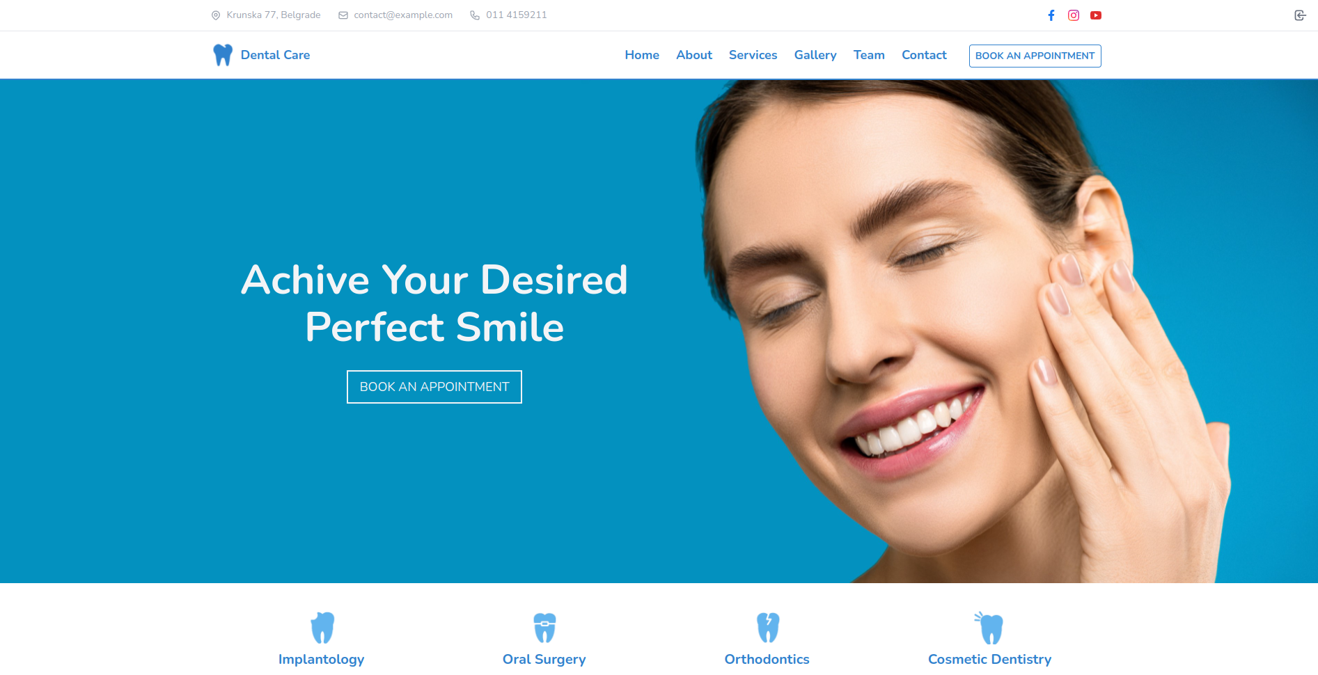 GitHub - vojislavd/dental-clinic: Template for dental clinic created ... GitHub - vojislavd/dental-clinic: Template for dental clinic created ...