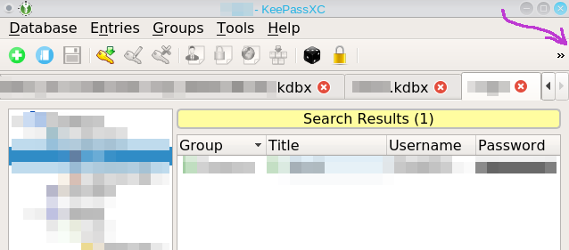Search bar is unavailable in a small window