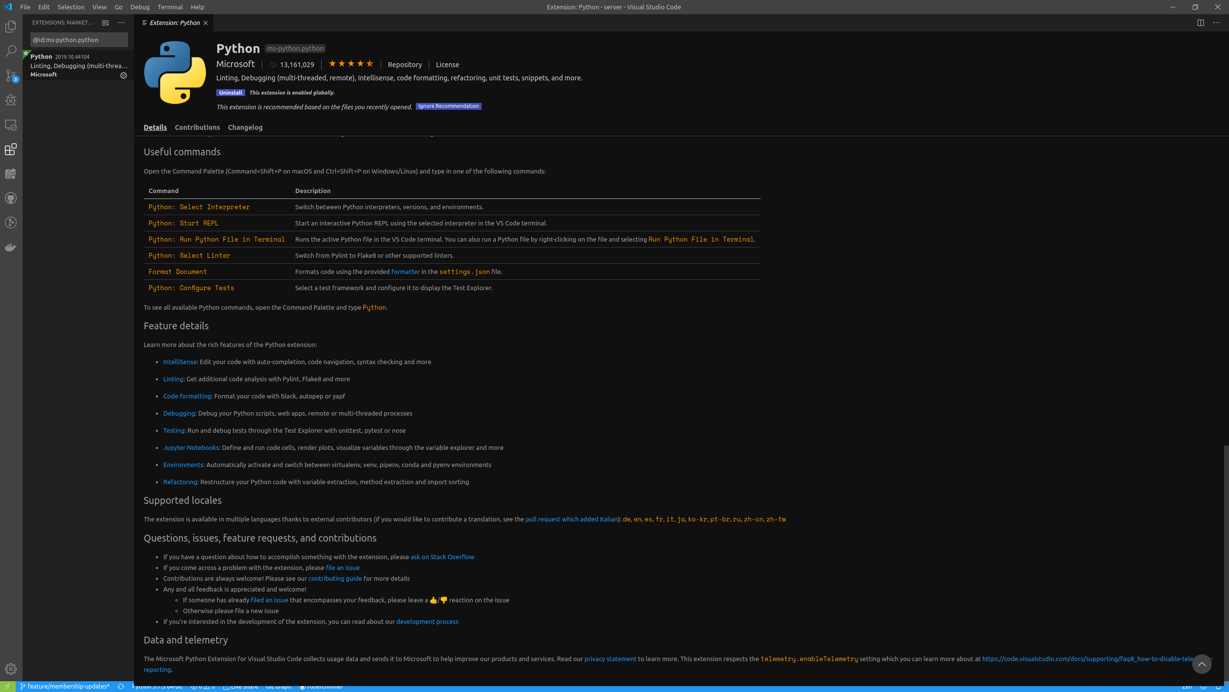 Bug Marketplace Extension Page Goes Over Title Bar · Issue 84321 · Microsoftvscode · Github 