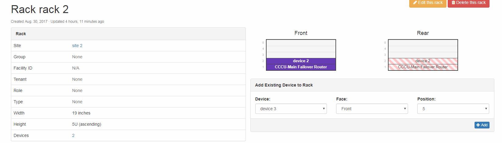 When Adding A Device From Rack Elevation Add A List Of Devices To Choose From · Issue 1451
