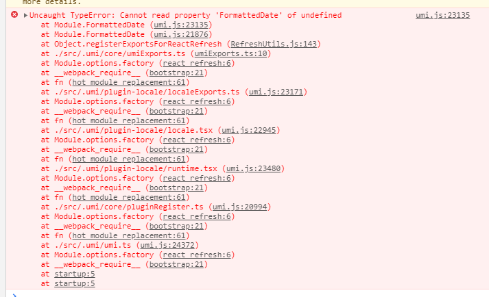 [Bug] 升级3.4.8开启webpack5之后，编译不报错，打开页面报错 · Issue #6383 · umijs/umi · GitHub